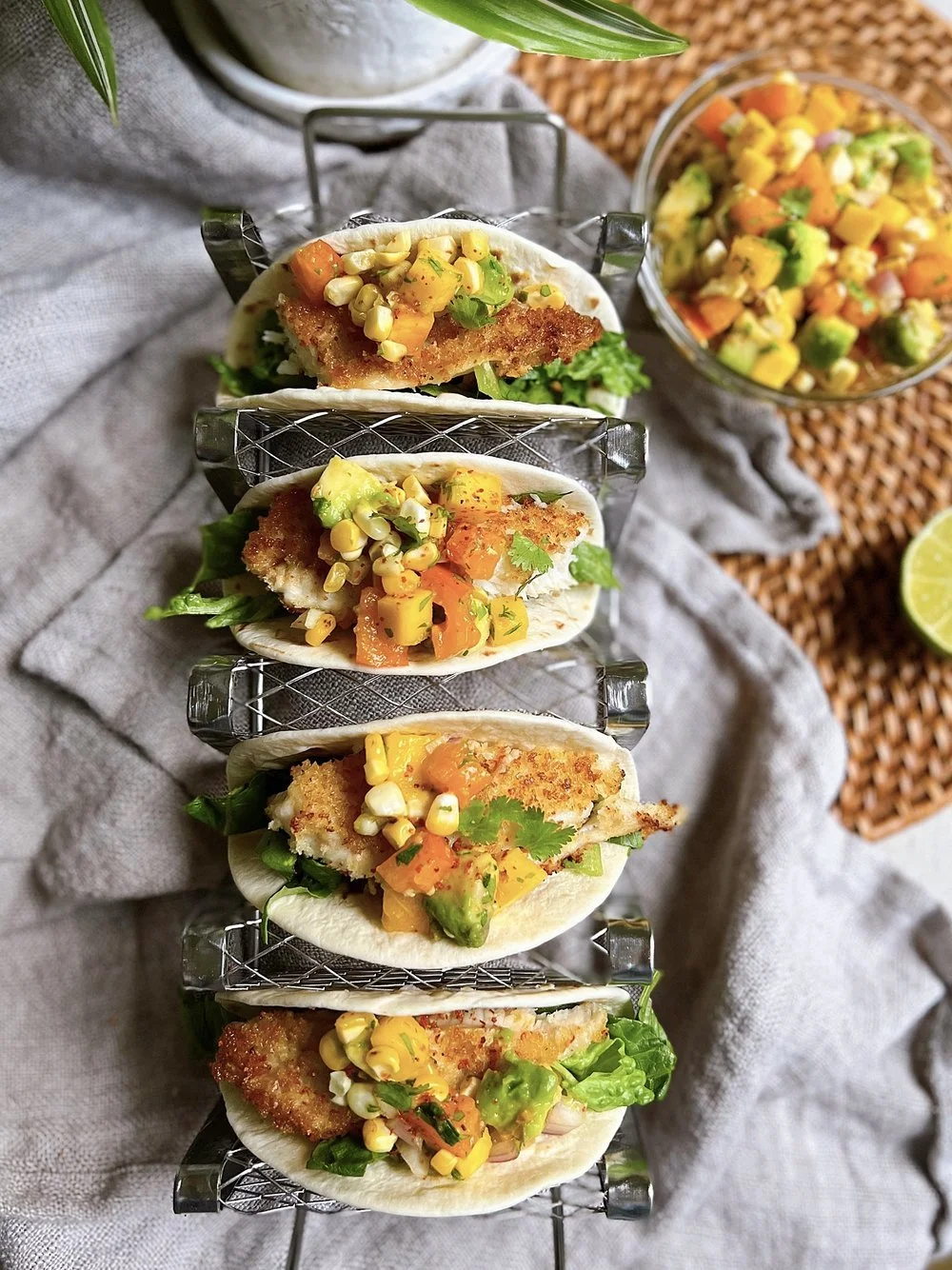 Crispy Catfish Tacos with Mango Avocado Salsa – TCI
